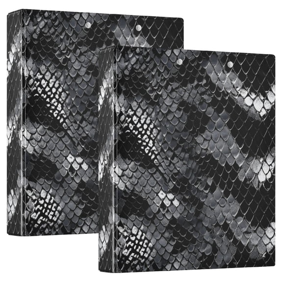 ALAZA Snake Pattern-2 Hardcover 3 Ring Binder 1.5" D-Rings with ...