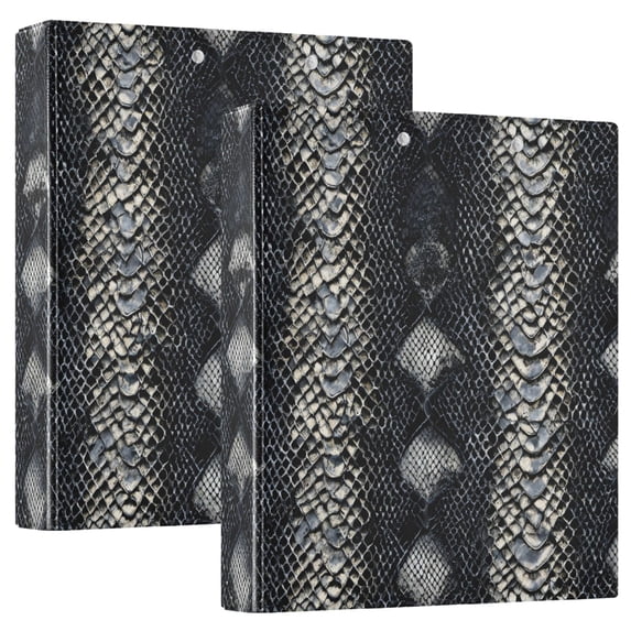 ALAZA Snake Pattern-3 Hardcover 3 Ring Binder 1.5" D-Rings with ...