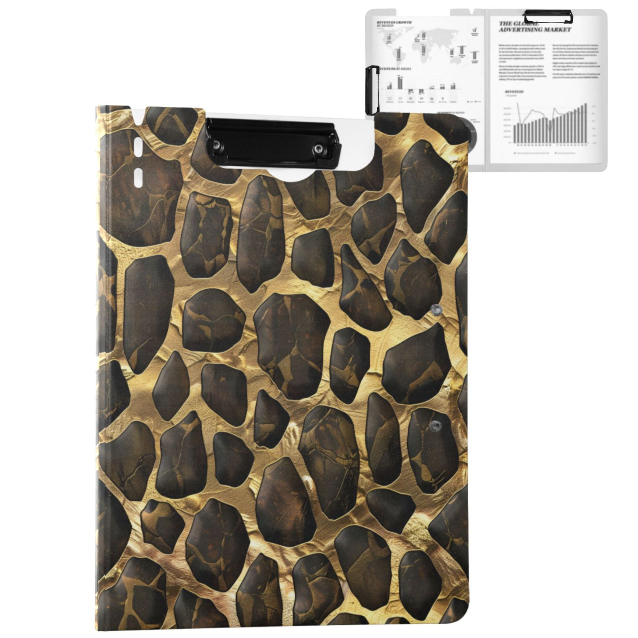 ALAZA Snakes Print A4 Foldable Clipboard 360 Degree Folder Binder ...