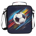 ALAZA Soccer Ball Art Lunch Box Insulated Cooler Lunch Bag with ...