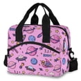 ALAZA Space Rocket Planets Insulated Lunch Box Large Reusable Cooler ...