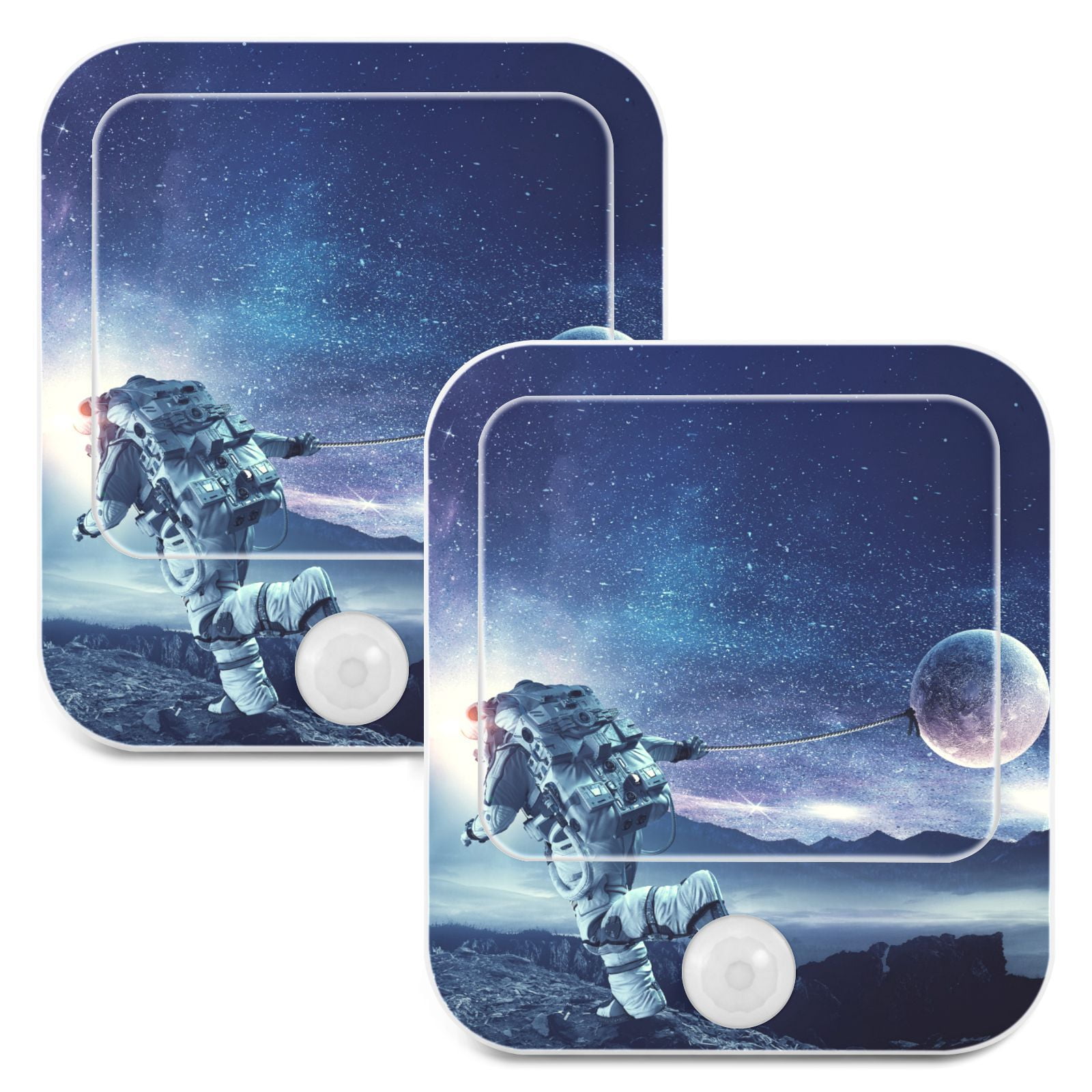 ALAZA Spaceman Galaxy Planet Funny Cute Night Lights Plug into Wall -2 ...