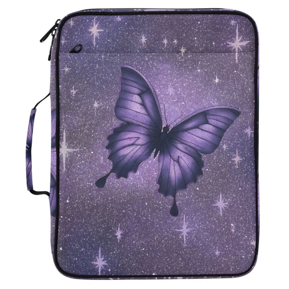 ALAZA Sparkling Butterfly Purple-a3 Pattern Expanding Accordion File ...