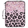 ALAZA Sparkling Glitter Leopard Pattern Expanding Accordion File Folder ...