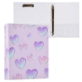 ALAZA Sparkling Loves Hardcover 3 Ring Binder 1.5" D-Rings with ...