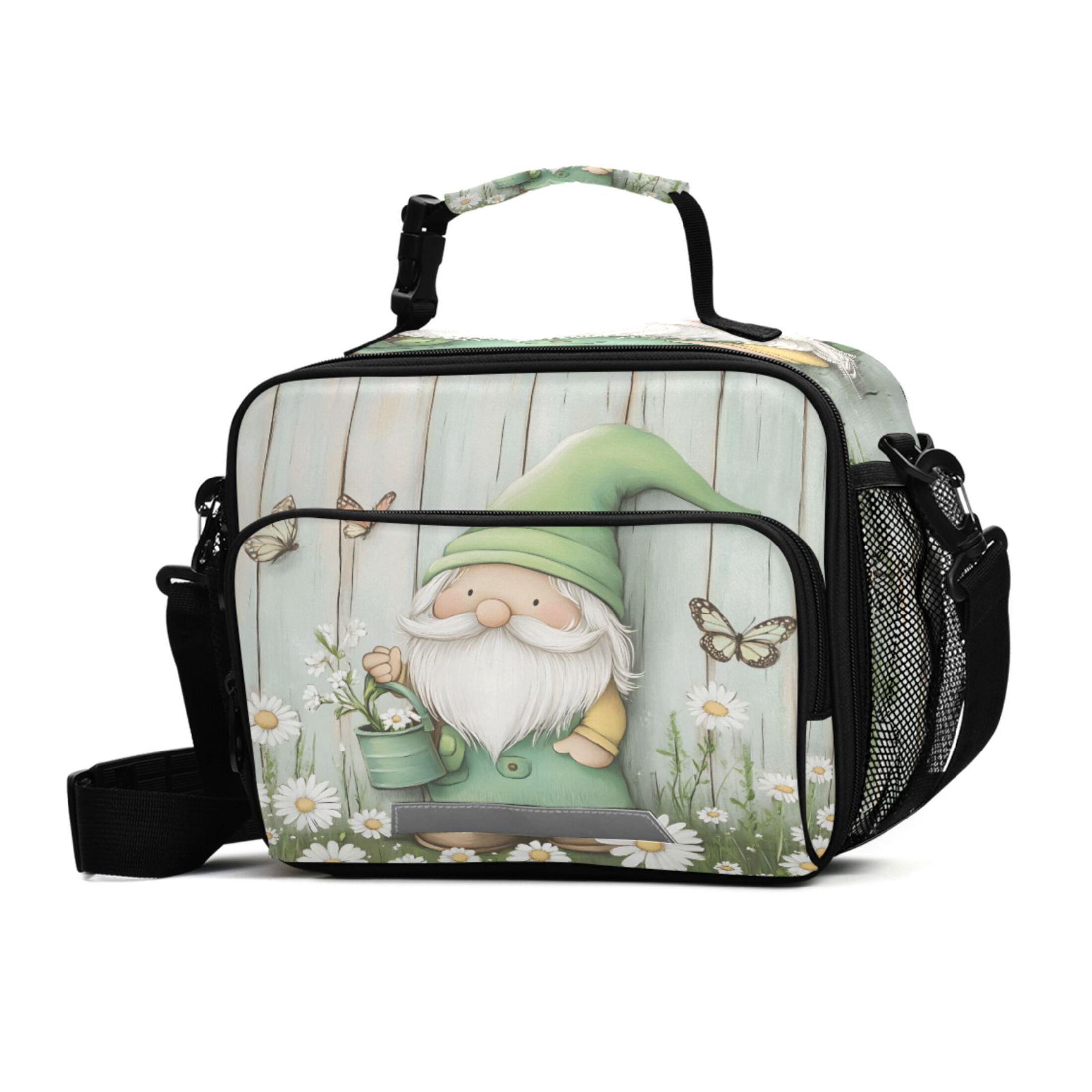 ALAZA Spring Garden Gnome Lunch Box Insulated Cooler Bag Reusable Tote ...