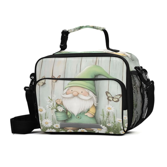 ALAZA Spring Garden Gnome Lunch Box Insulated Cooler Bag Reusable Tote ...