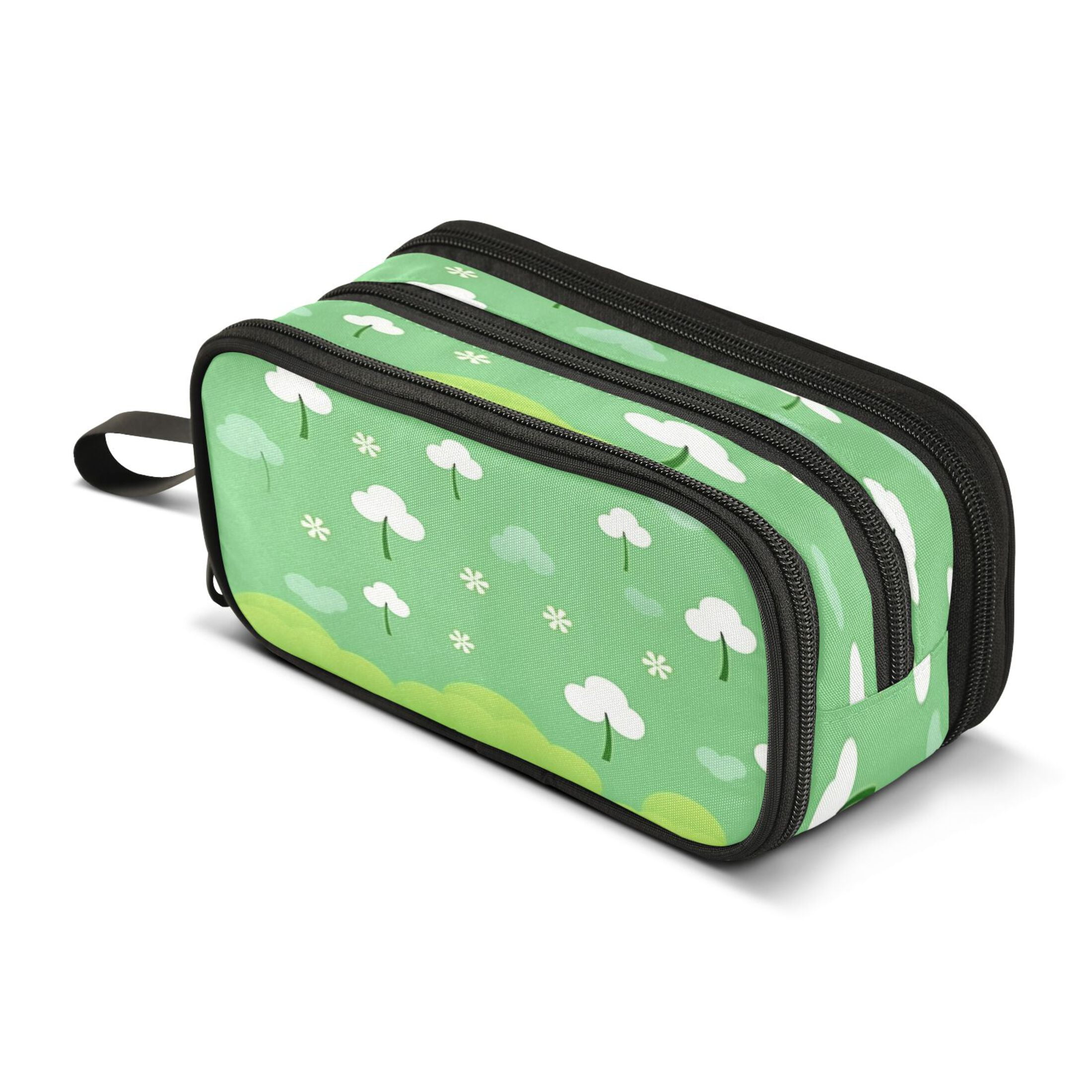 ALAZA St- Patrick's Day Pencil Case Bag 3 Compartment Pen Pouch Large ...