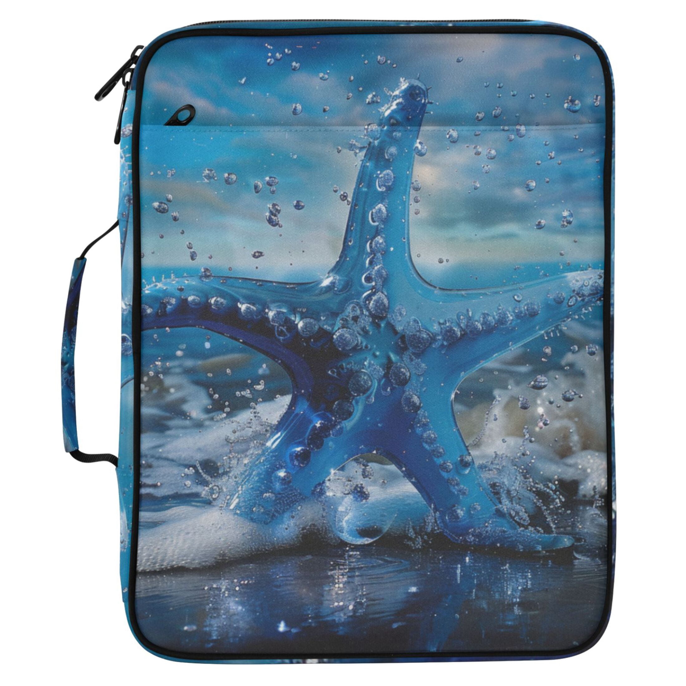 ALAZA Star Fish on Beach Pattern Expanding Accordion File Folder 3 Ring ...