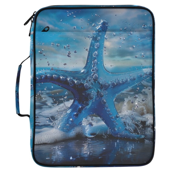 ALAZA Star Fish on Beach Pattern Expanding Accordion File Folder 3 Ring ...