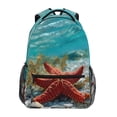 ALAZA Starfish-2 Pattern School Backpack Elementary Stylish Bookbag ...