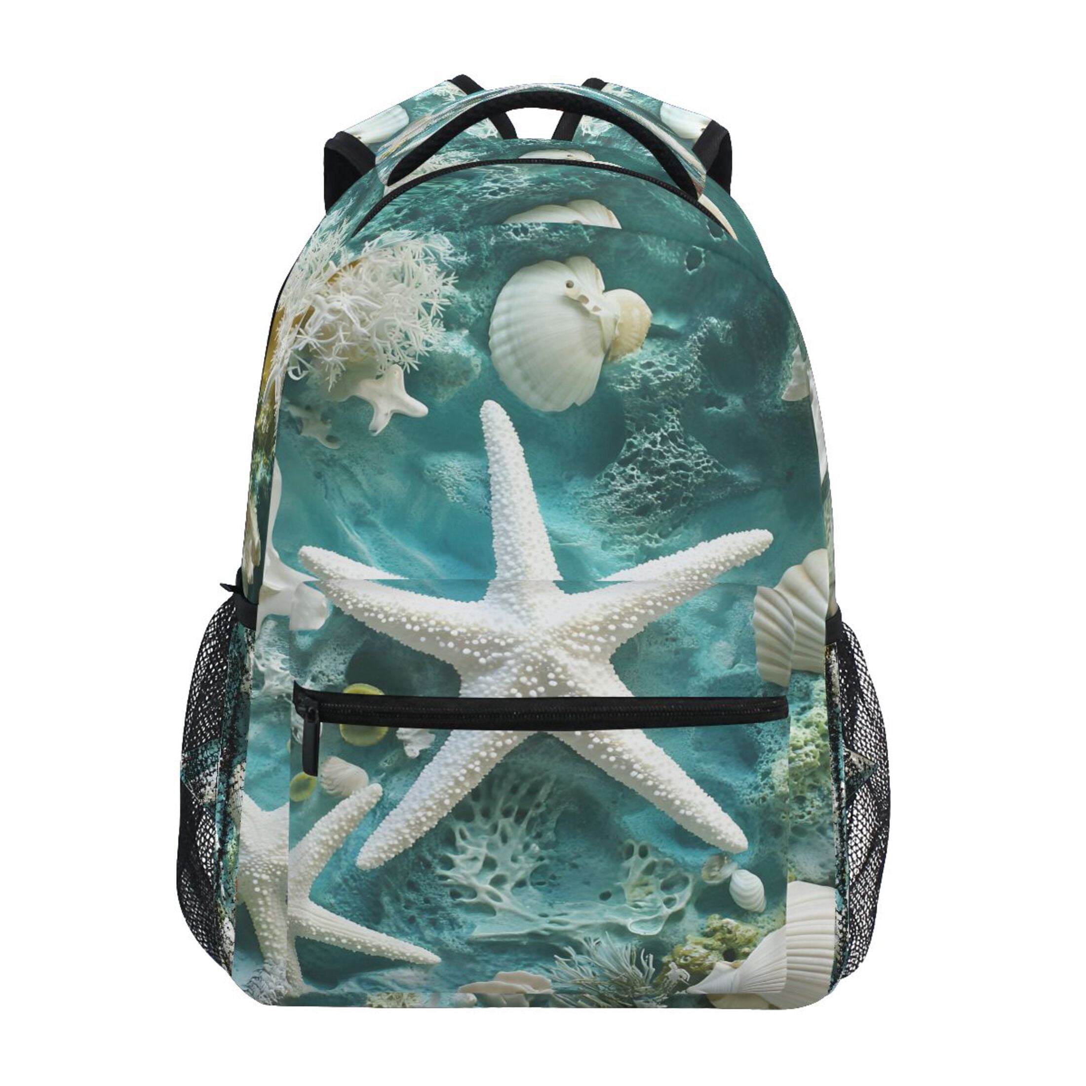 ALAZA Starfish Coral Sea Pattern School Backpack Elementary Stylish ...
