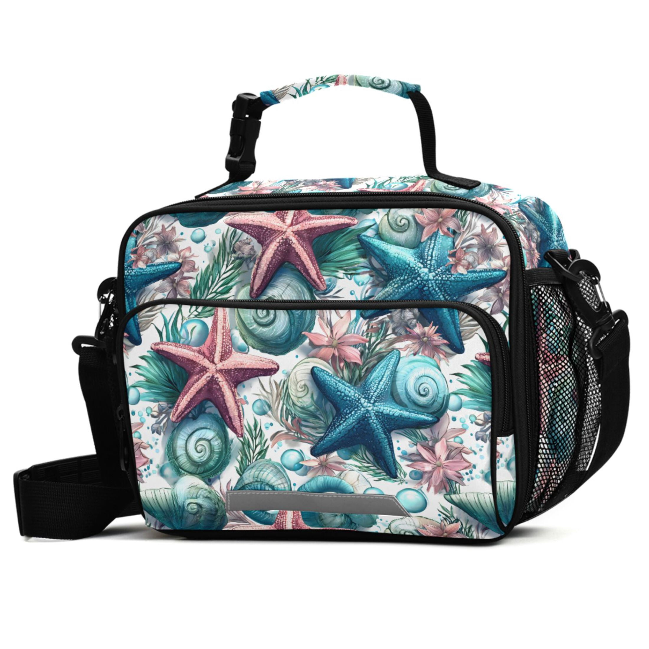 ALAZA Starfish Ocean Lunch Box Insulated Cooler Bag Reusable Tote Bags ...