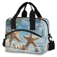 ALAZA Starfish on Seaside Insulated Lunch Box Large Reusable Cooler Bag ...