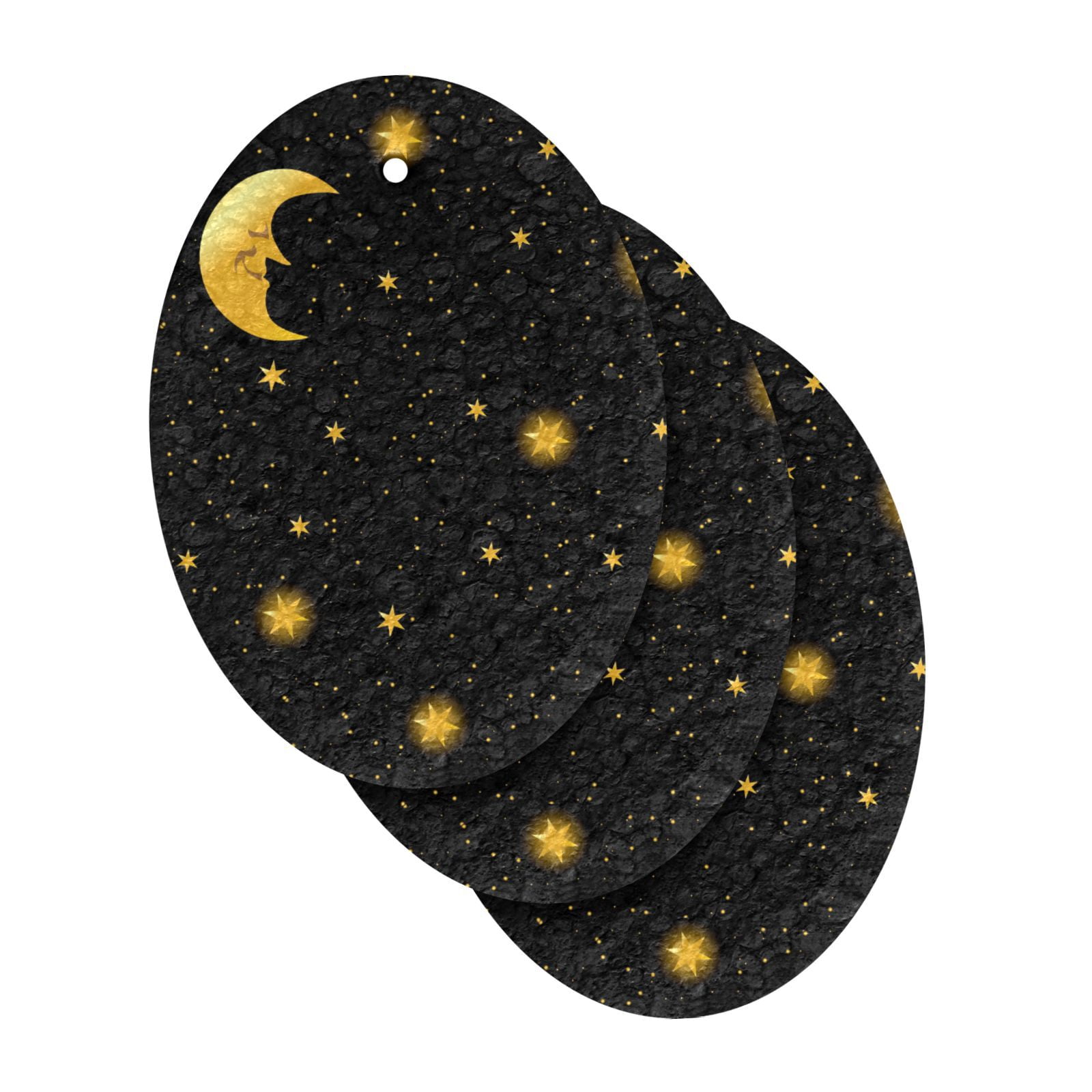 ALAZA Starry Night Sky Moon Star Natural Sponges Kitchen Cellulose ...
