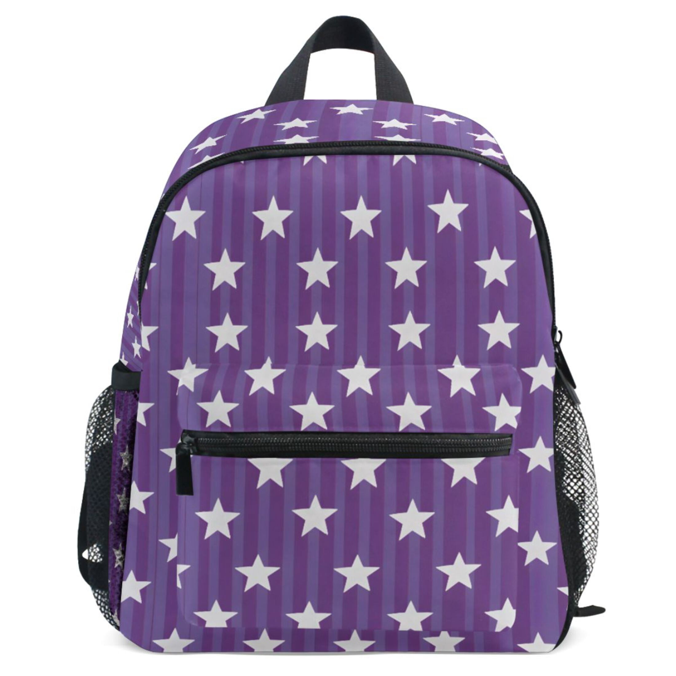 ALAZA Stars Purple Pattern School Backpack Student Bookbag Mini Bag ...