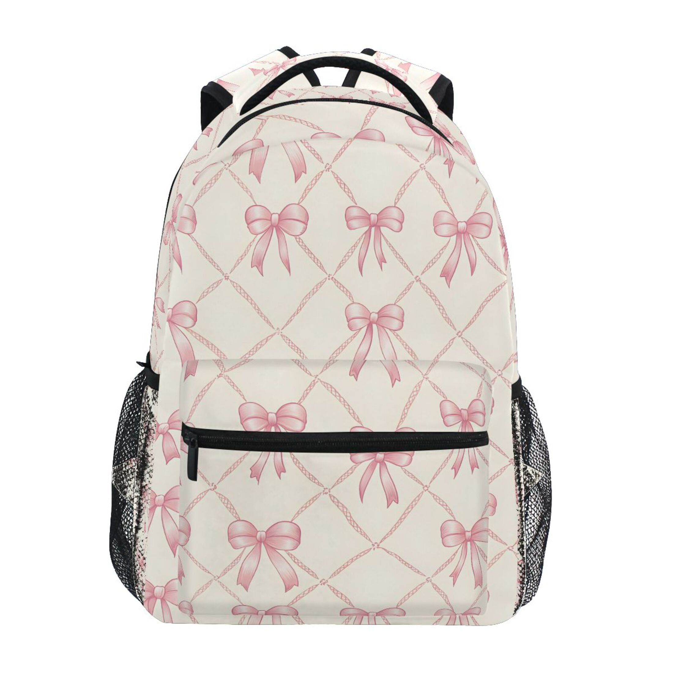 ALAZA Stylish Backpack Bows Checkered Elementary Bookbag Personalized ...