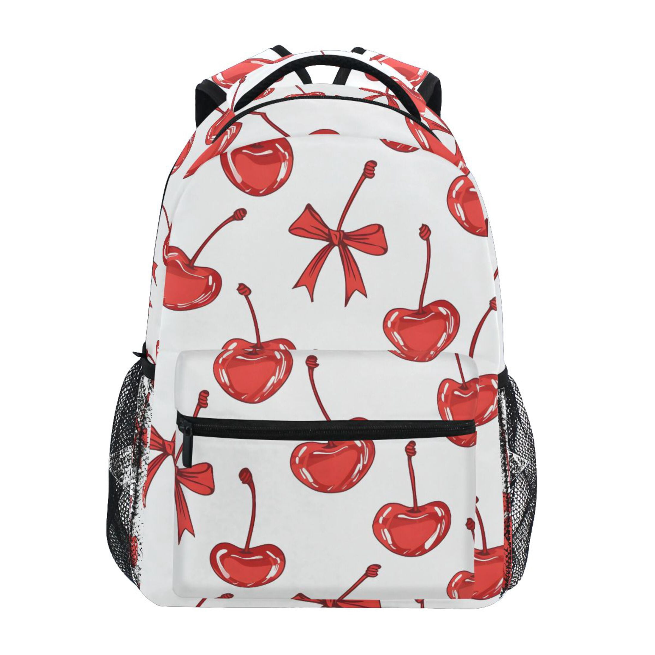 ALAZA Stylish Backpack Cherry and Bows Elementary Bookbag Personalized ...