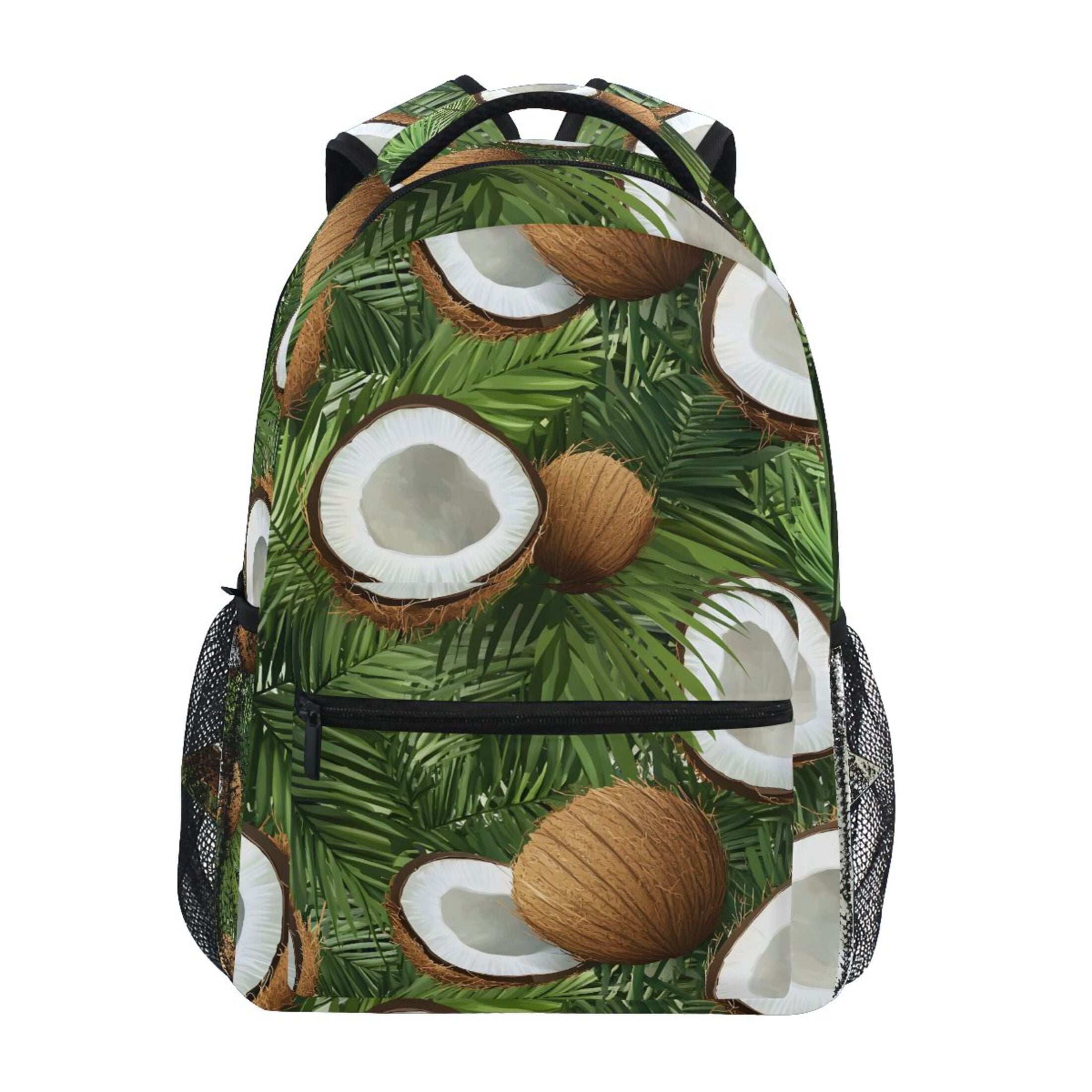 ALAZA Stylish Backpack Coconut Palm Leaves Elementary Bookbag ...
