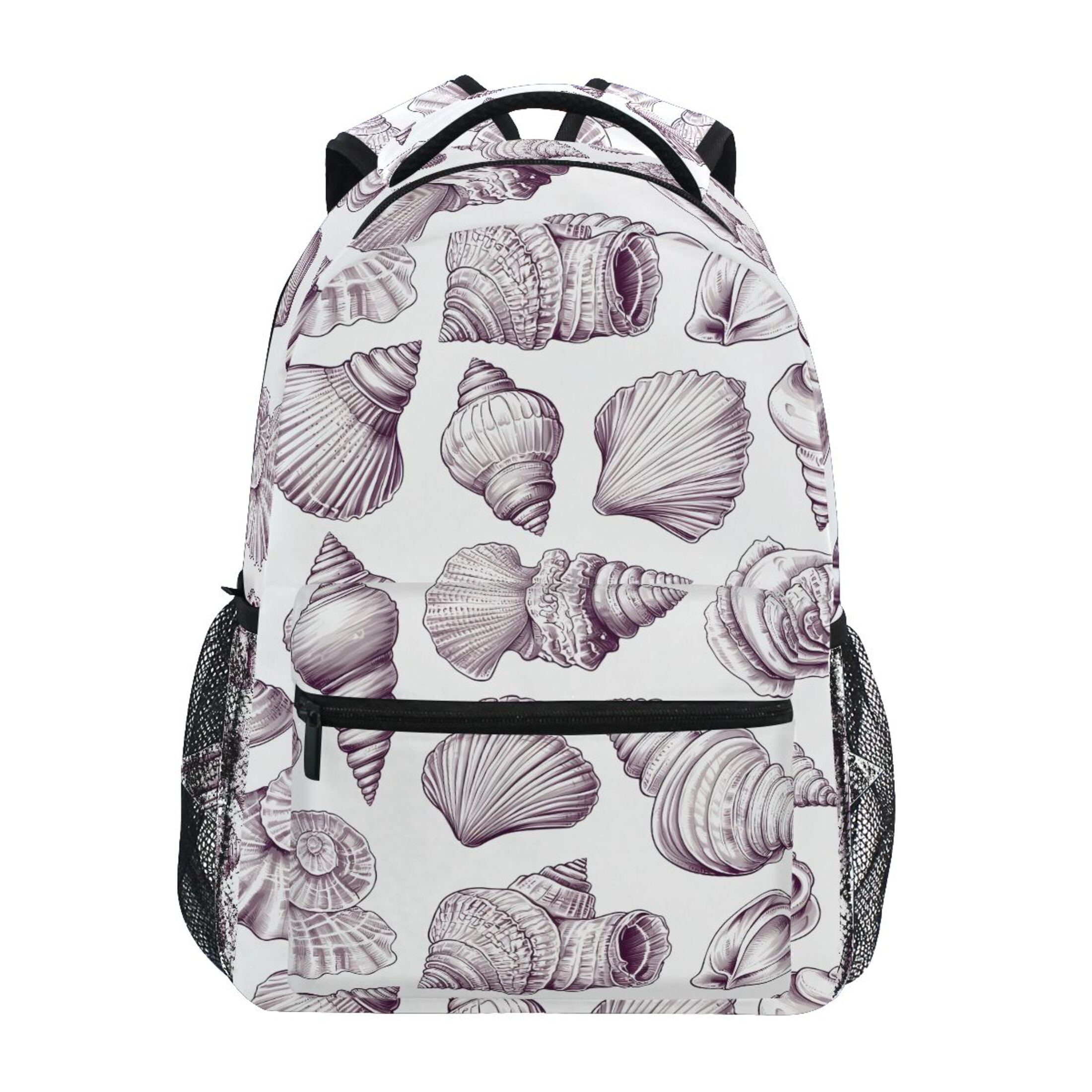 ALAZA Stylish Backpack Seashell Conch Elementary Bookbag Personalized ...