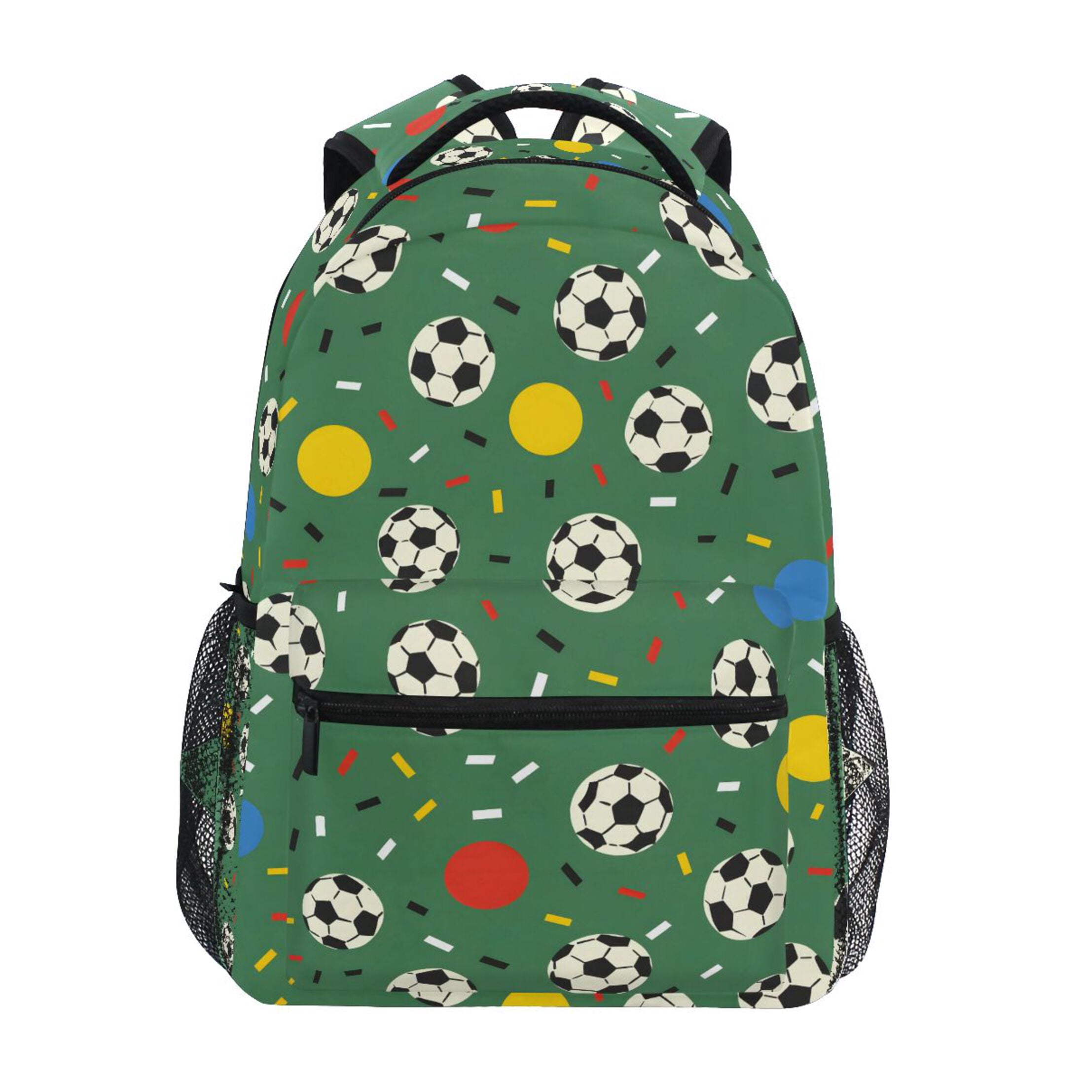 ALAZA Stylish Backpack Soccer Balls Elementary Bookbag Personalized ...