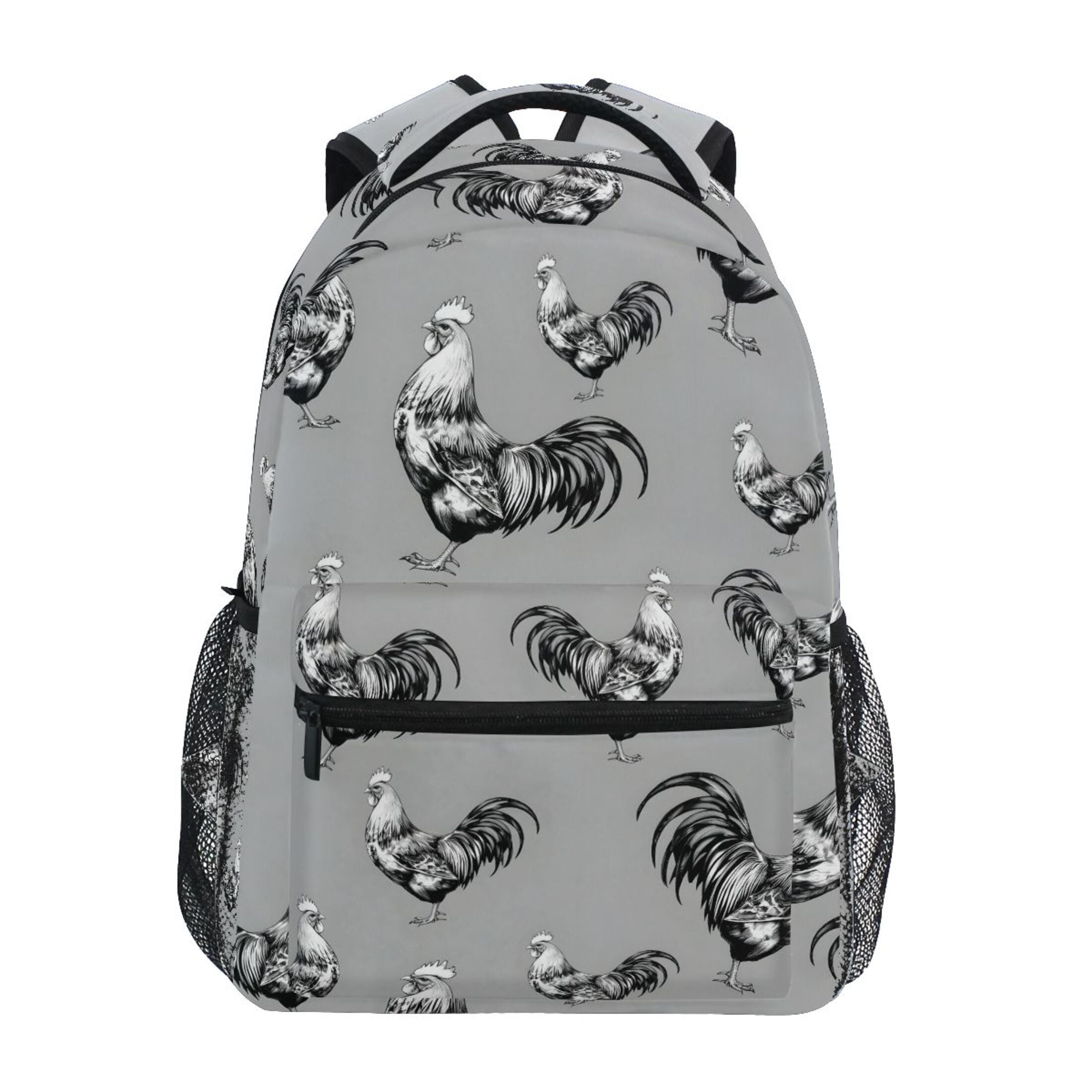 ALAZA Stylish Backpack Vintage Retro Chickens Elementary Bookbag ...