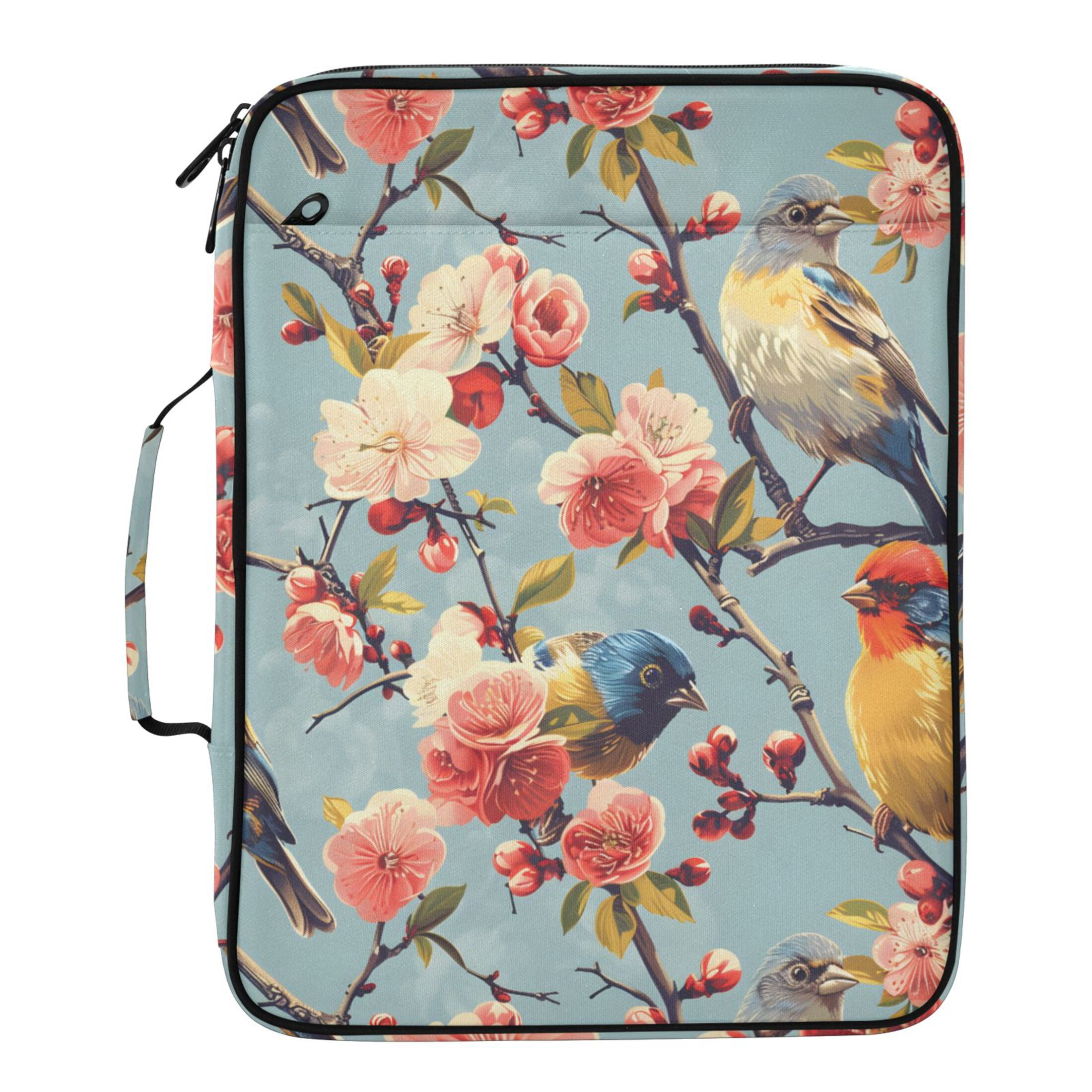 ALAZA Summer Birds Peony Flower Pattern Expanding Accordion File Folder ...