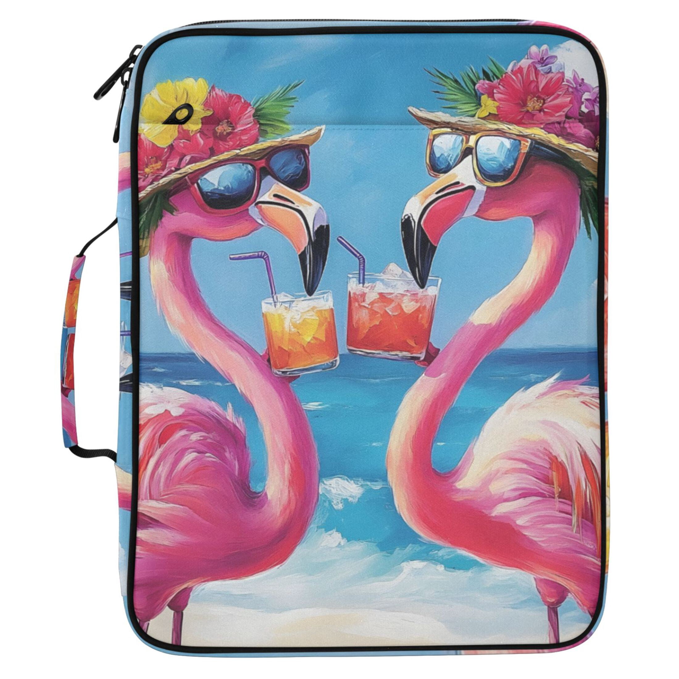 ALAZA Summer Flamingo Pattern Expanding Accordion File Folder 3 Ring ...