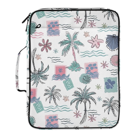ALAZA Summer Palm Sea Pattern Expanding Accordion File Folder 3 Ring ...