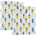 ALAZA Summer Pineapples Hardcover 3 Ring Binder 1.5" D-Rings with ...