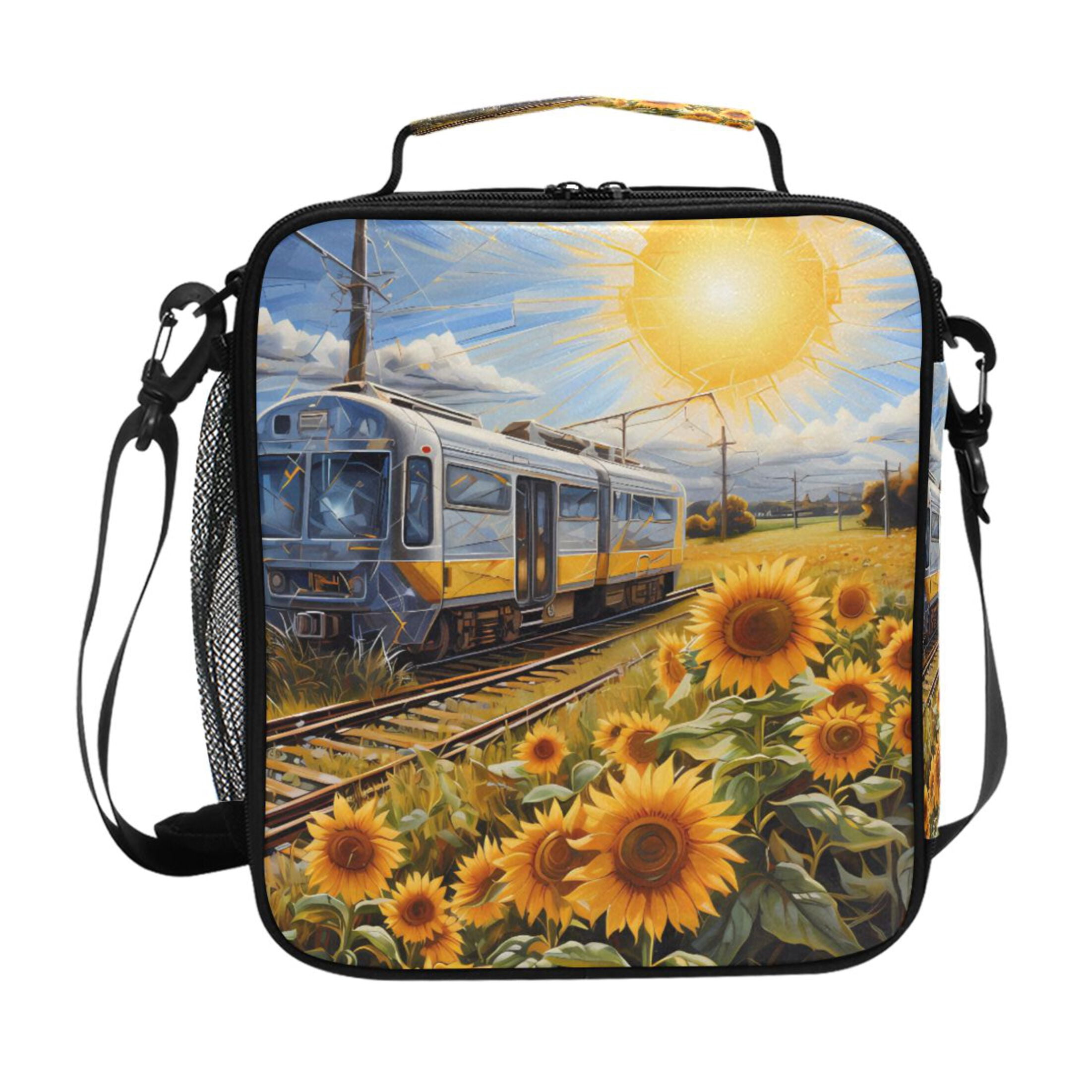 ALAZA Sunflowers Landscape Lunch Box Insulated Lunch Bag Reusable ...