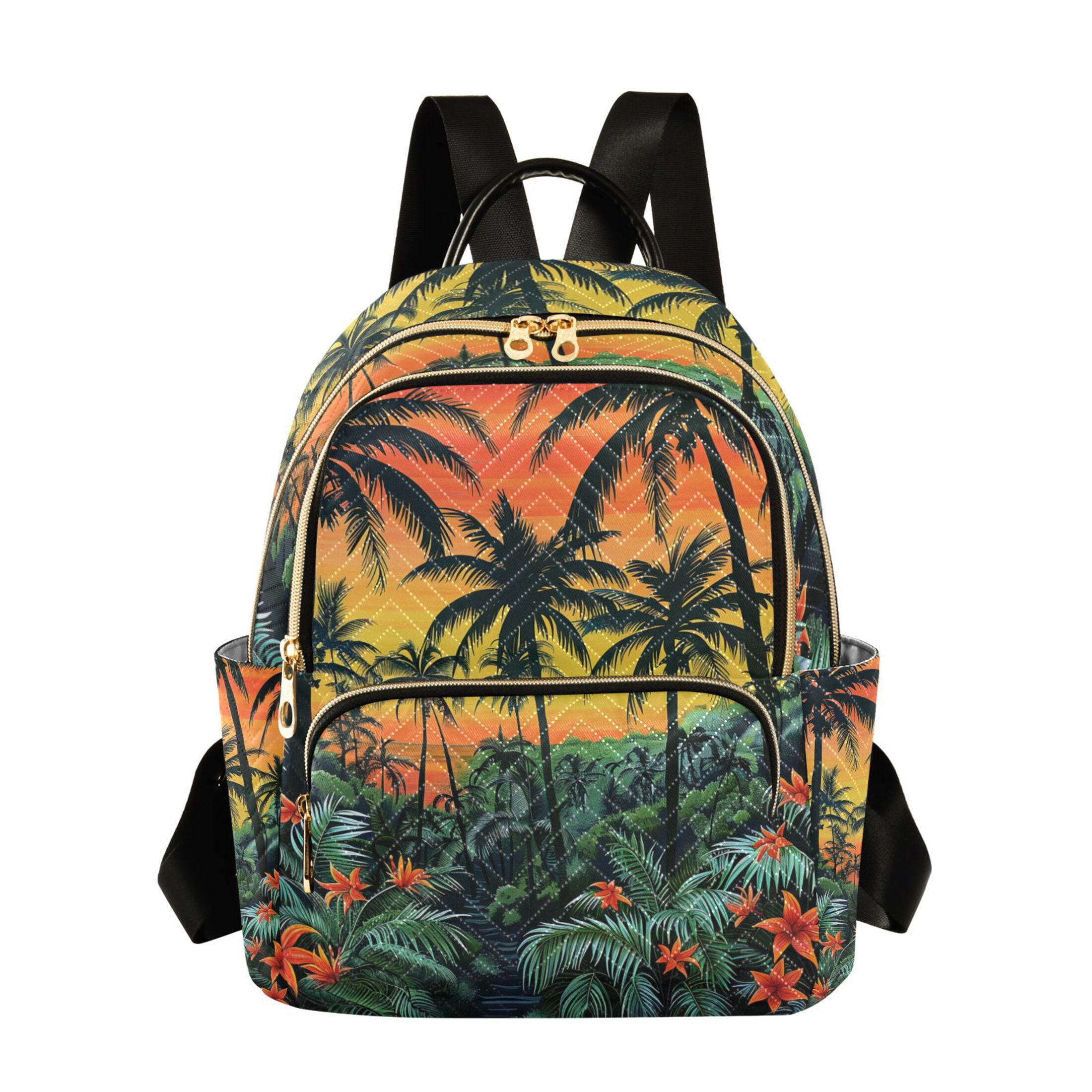ALAZA Sunset Tropical Forest Womens Travel Laptop Backpack Large ...