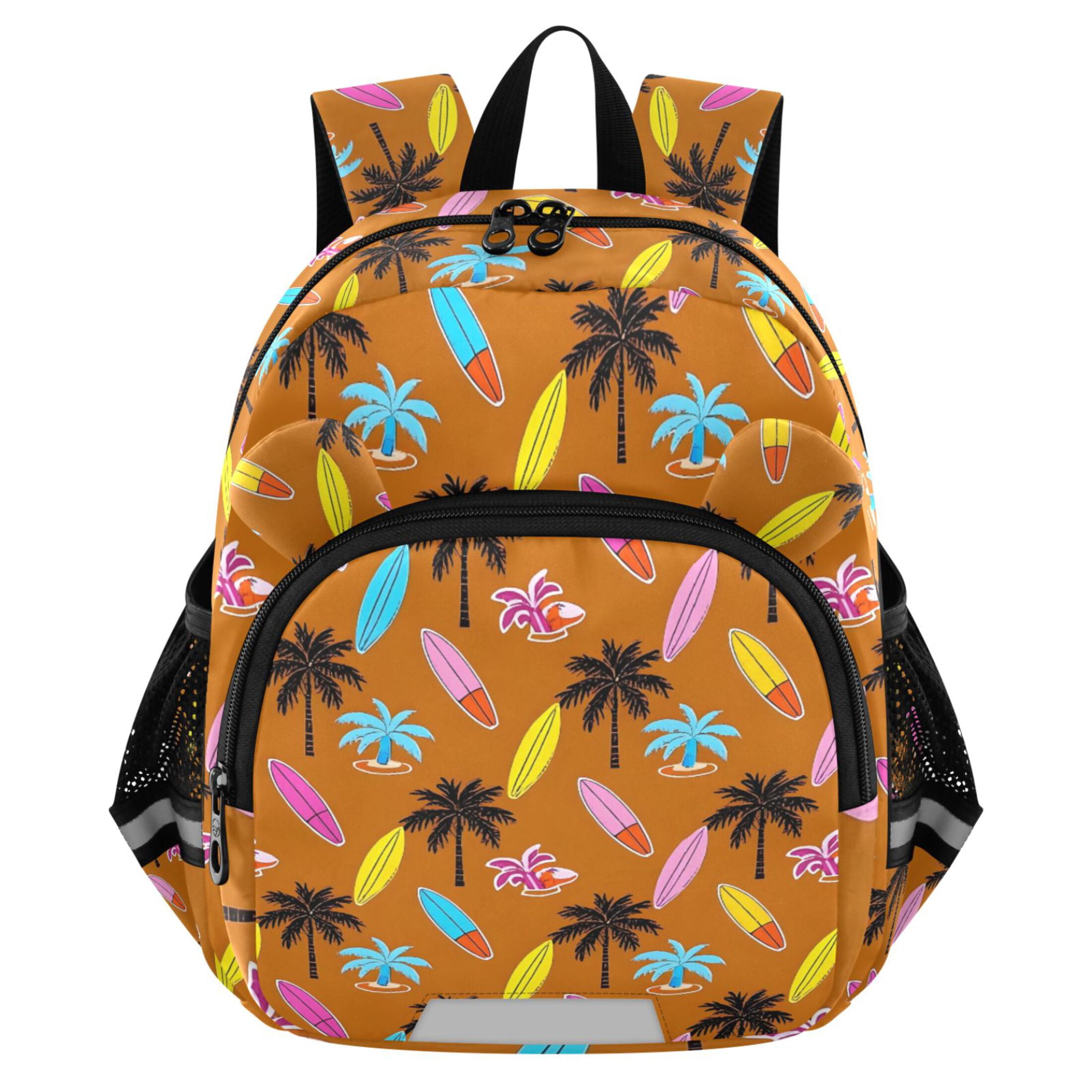 ALAZA Surfboard Coconut Tree Mini Backpack School Bookbag Age 3-7 Small ...