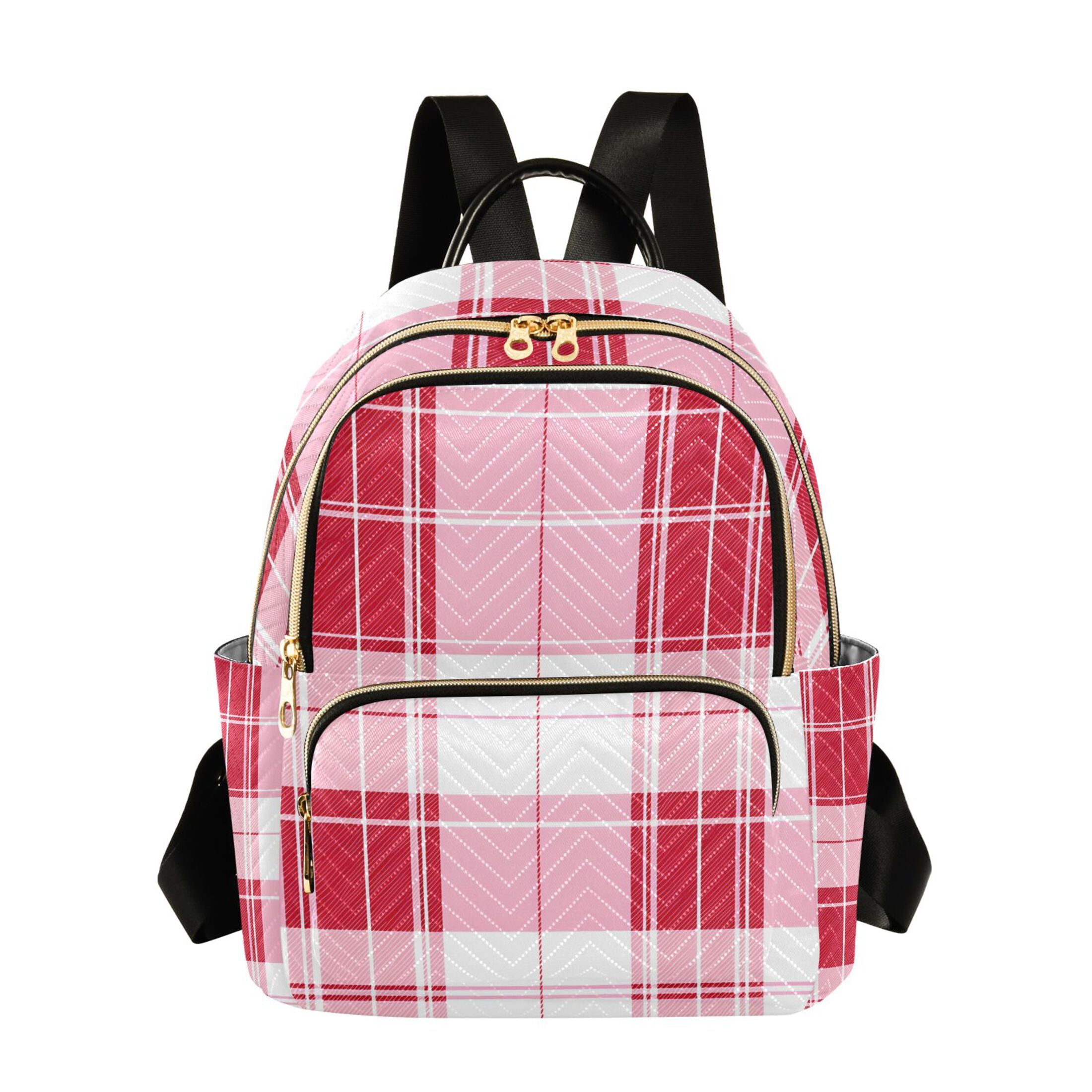 ALAZA Tartan Checkered Pattern Womens Travel Laptop Backpack Large ...