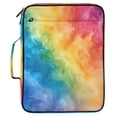 ALAZA Tie Dye Pattern Expanding Accordion File Folder 3 Ring Zipper ...