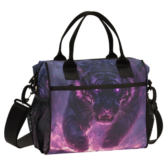 ALAZA Tiger Running Print Cooler Lunch Bag Insulated Reusable Lunch ...