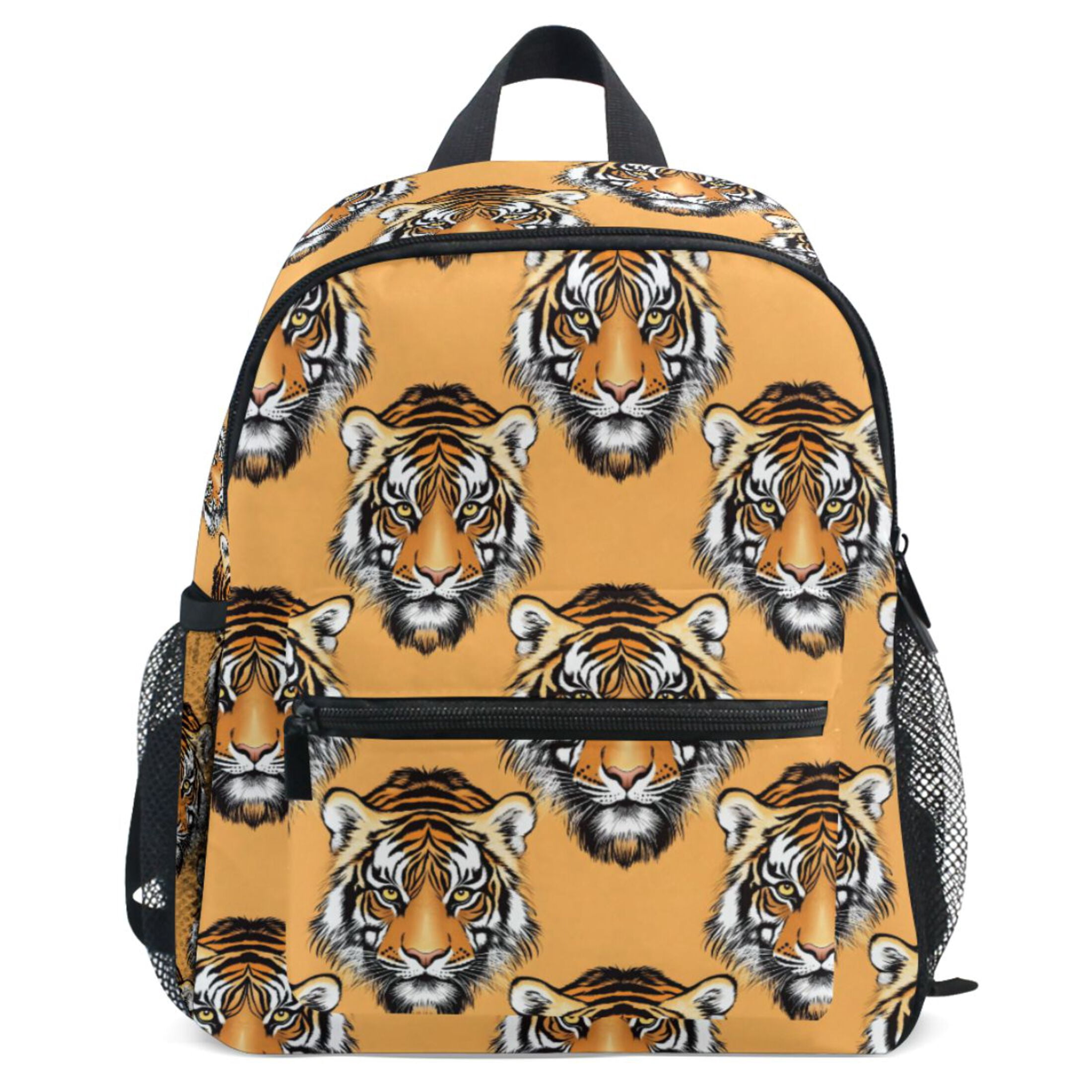 ALAZA Tigers Face Pattern School Backpack Student Bookbag Mini Bag ...