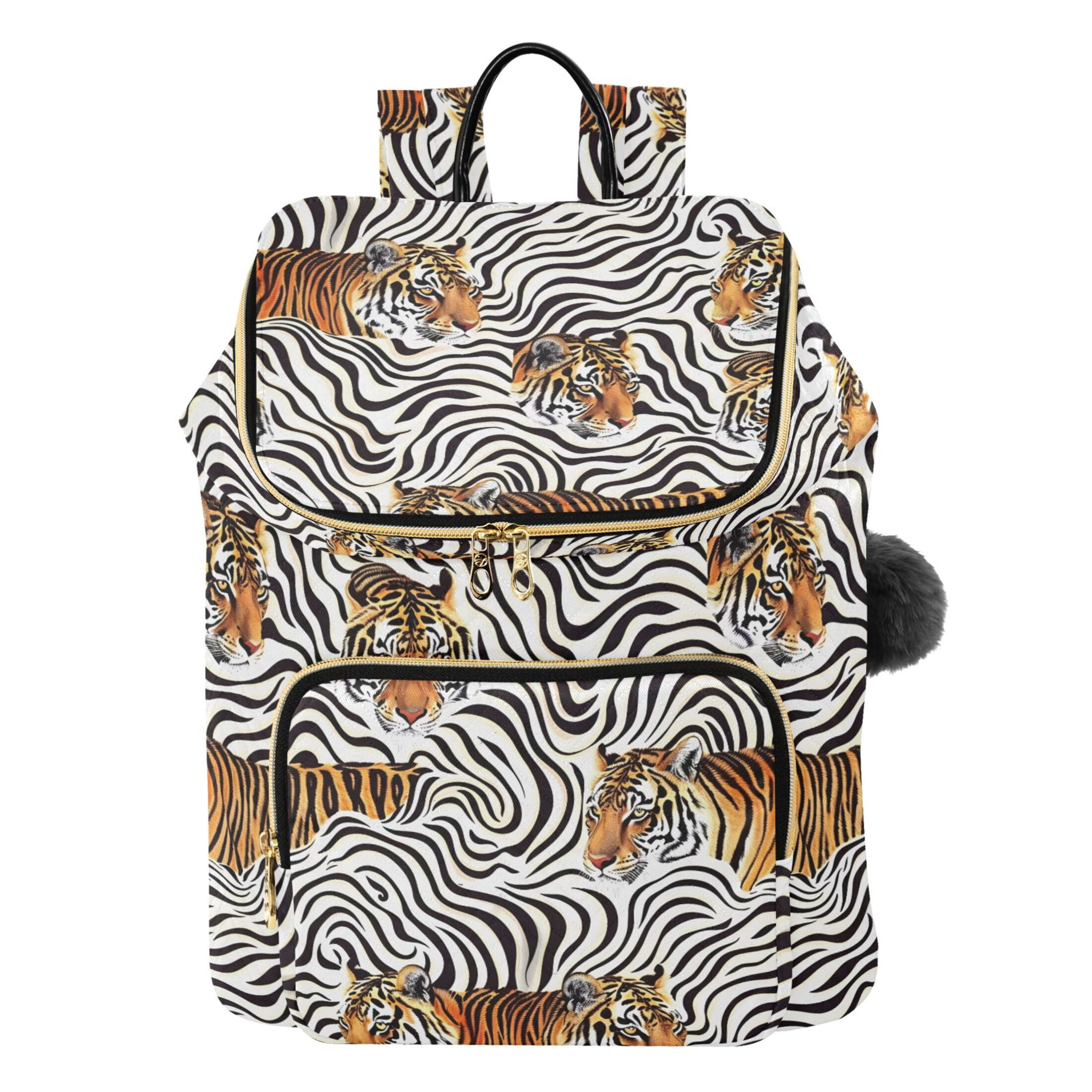 ALAZA Tigers in Stripes Travel Backpack Laptop Bag Large Capacity ...