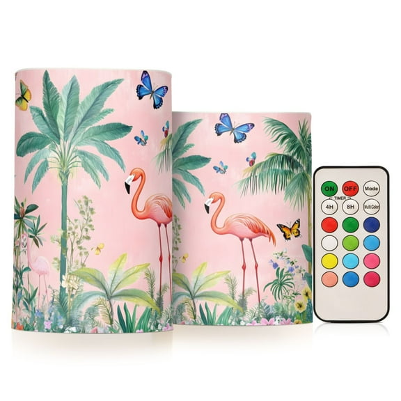 Flamingo Candle