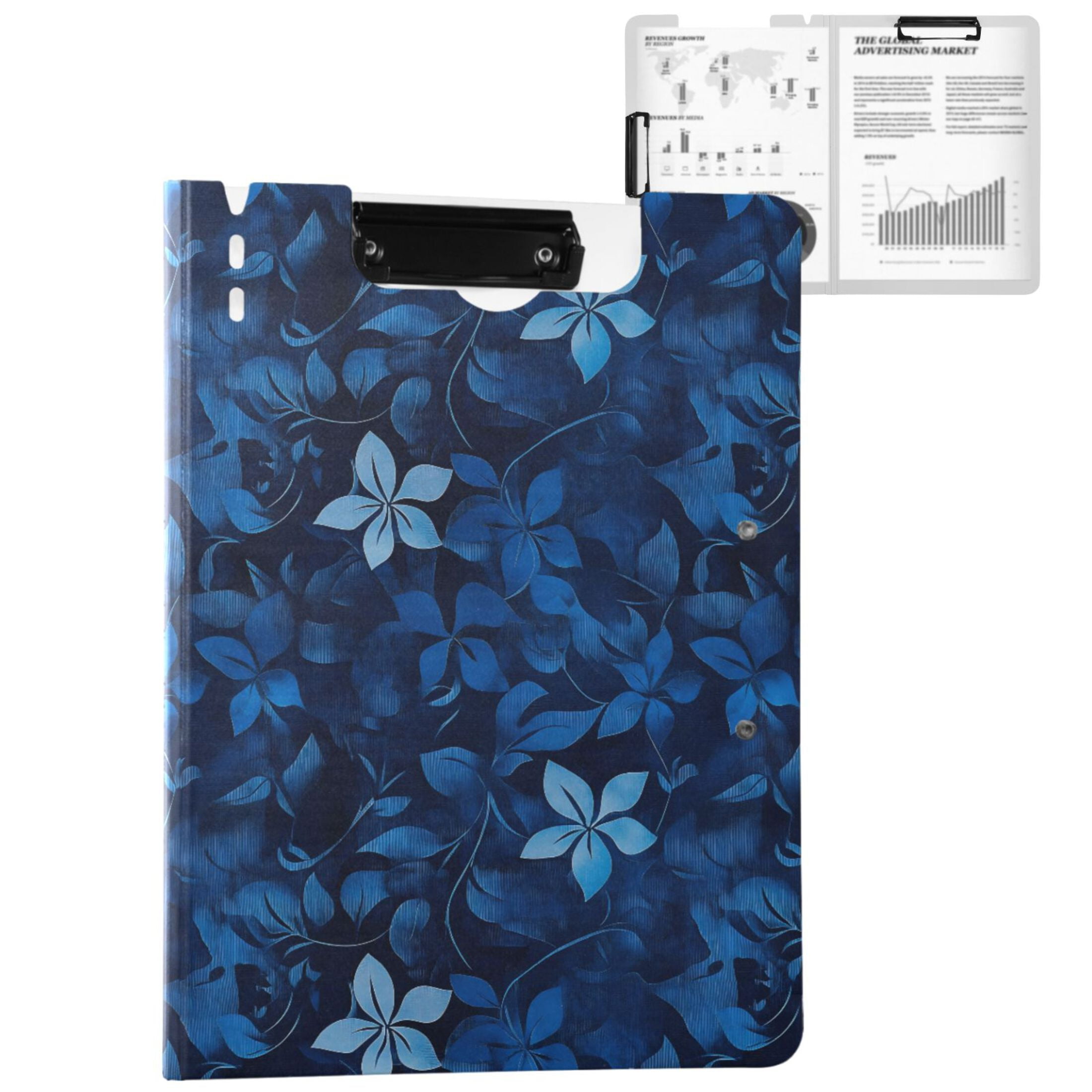 ALAZA Tropical Flower-d2 A4 Foldable Clipboard 360 Degree Folder Binder ...