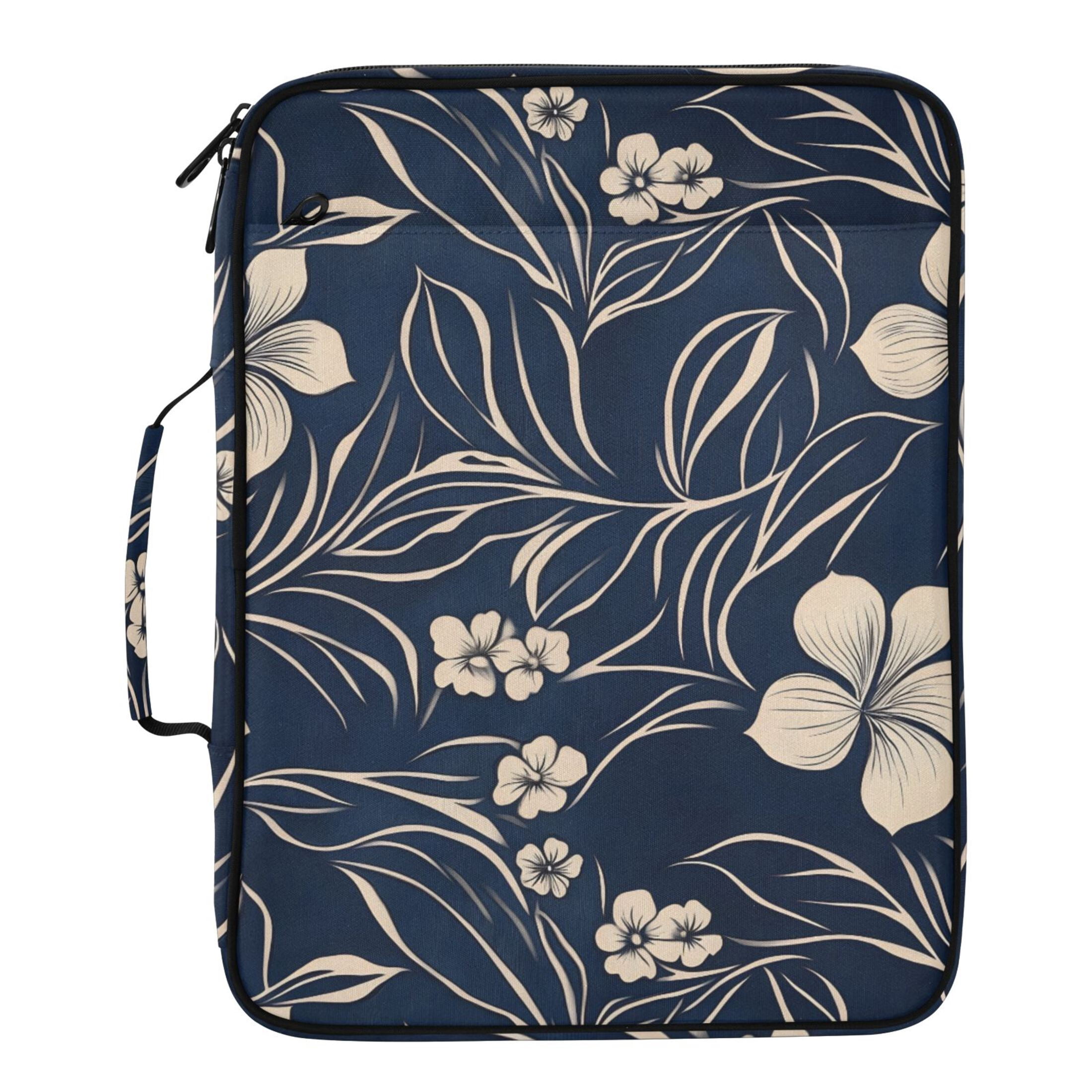 ALAZA Tropical Flower-d3 Pattern Expanding Accordion File Folder 3 Ring ...