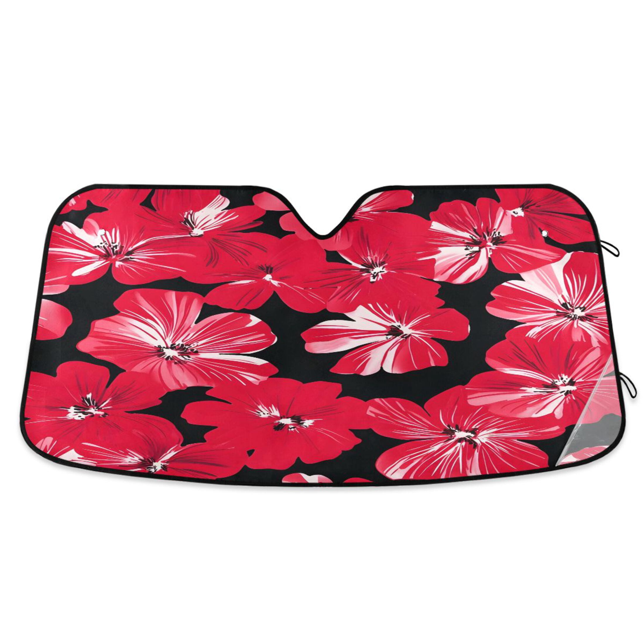 ALAZA Tropical Flowers-t5 Windshield Sun Shade Car Foldable Sun Visor ...