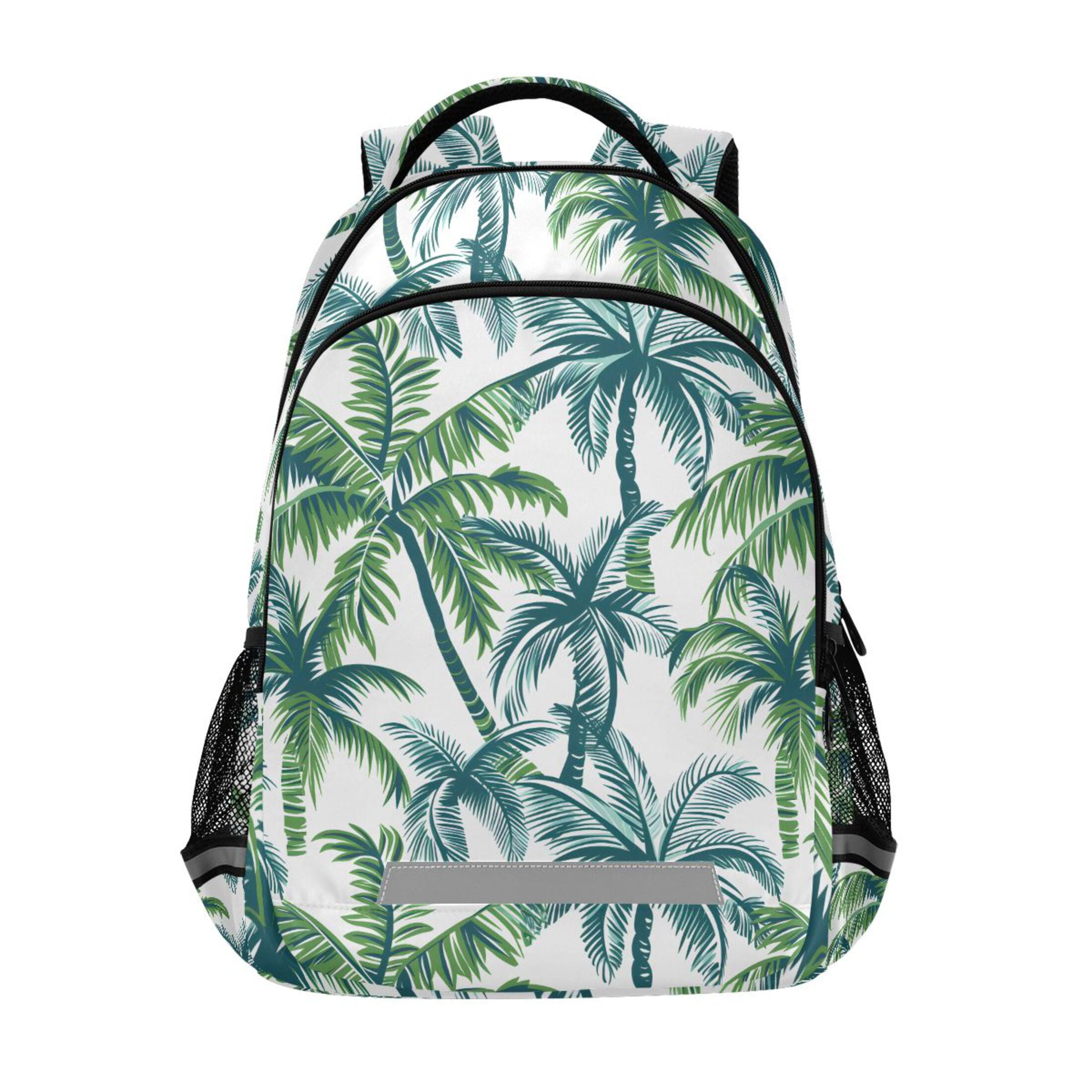 ALAZA Tropical Palm Tree Leaves Backpack Elementary School Bag Bookbag ...