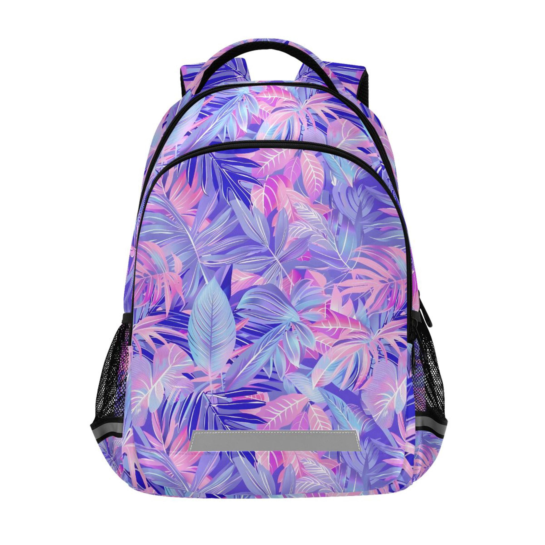 ALAZA Tropical Plants Leaves Backpack Elementary School Bag Bookbag ...