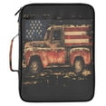 ALAZA Truck America Flag Pattern Expanding Accordion File Folder 3 Ring ...