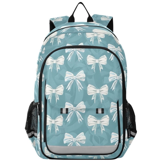 ALAZA Turquoise Bows School Laptop Backpack Travel Bag Casual Student ...