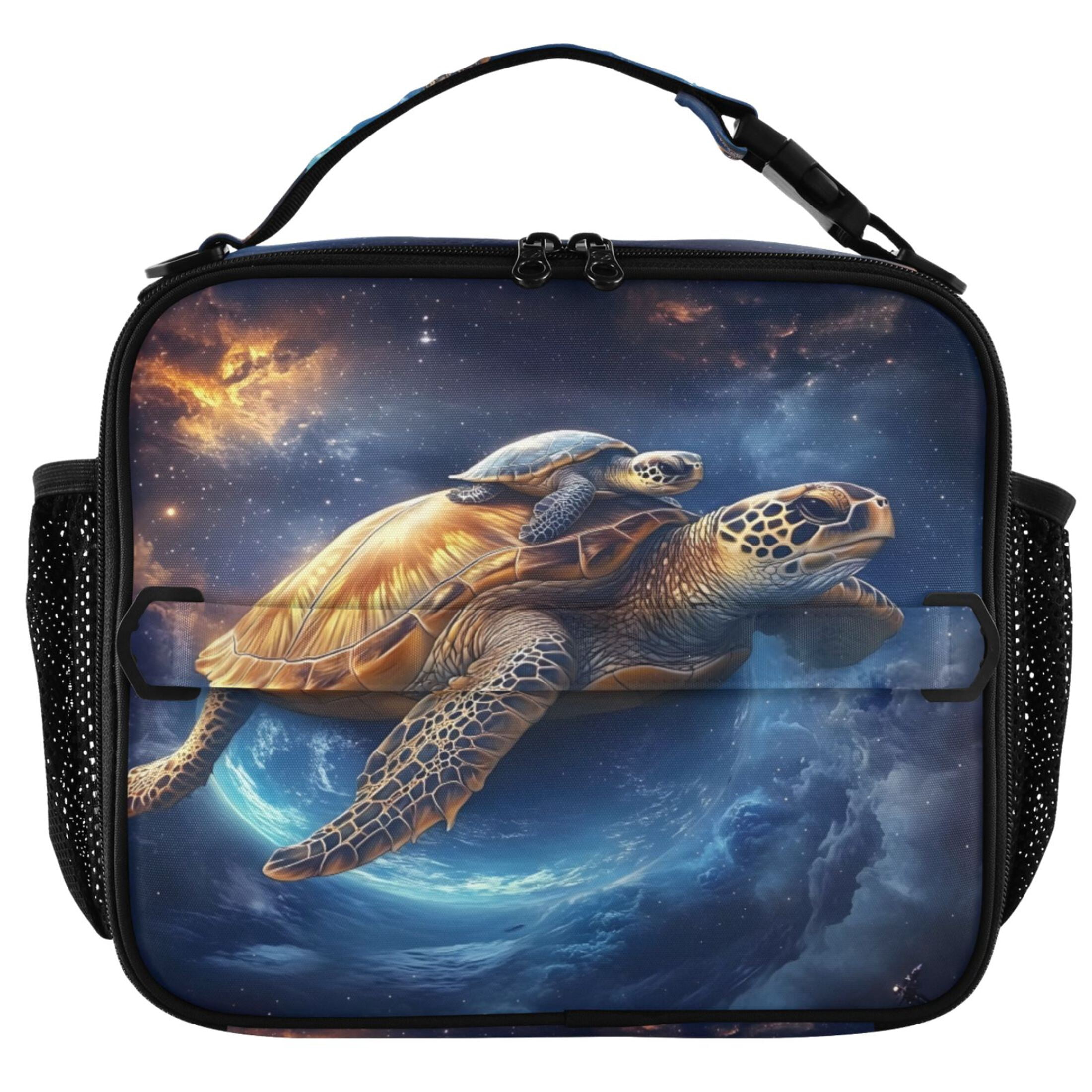 ALAZA Turtle at Starry Sky Insulated Lunch Box Lunch Bag Cooler Tote ...