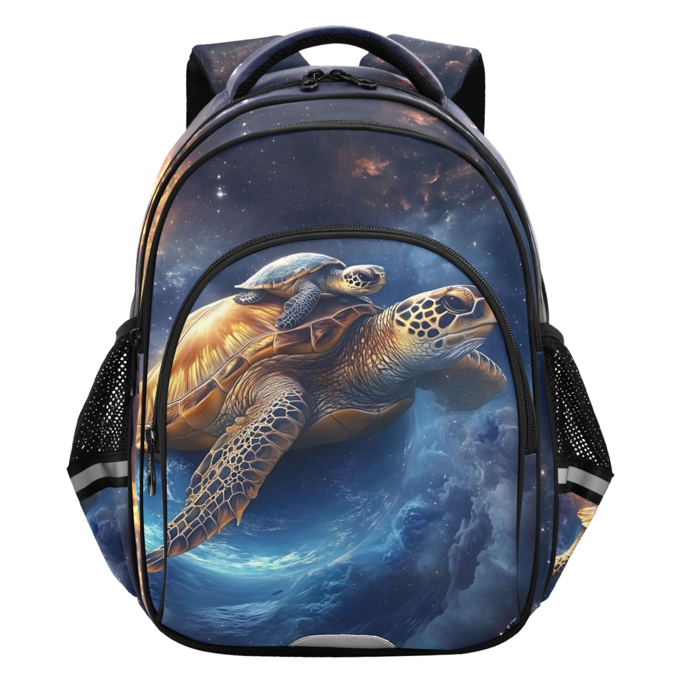 ALAZA Turtle at Starry Sky School Backpack Elementary Bag Student ...