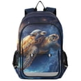 ALAZA Turtle at Starry Sky School Laptop Backpack Travel Bag Casual ...