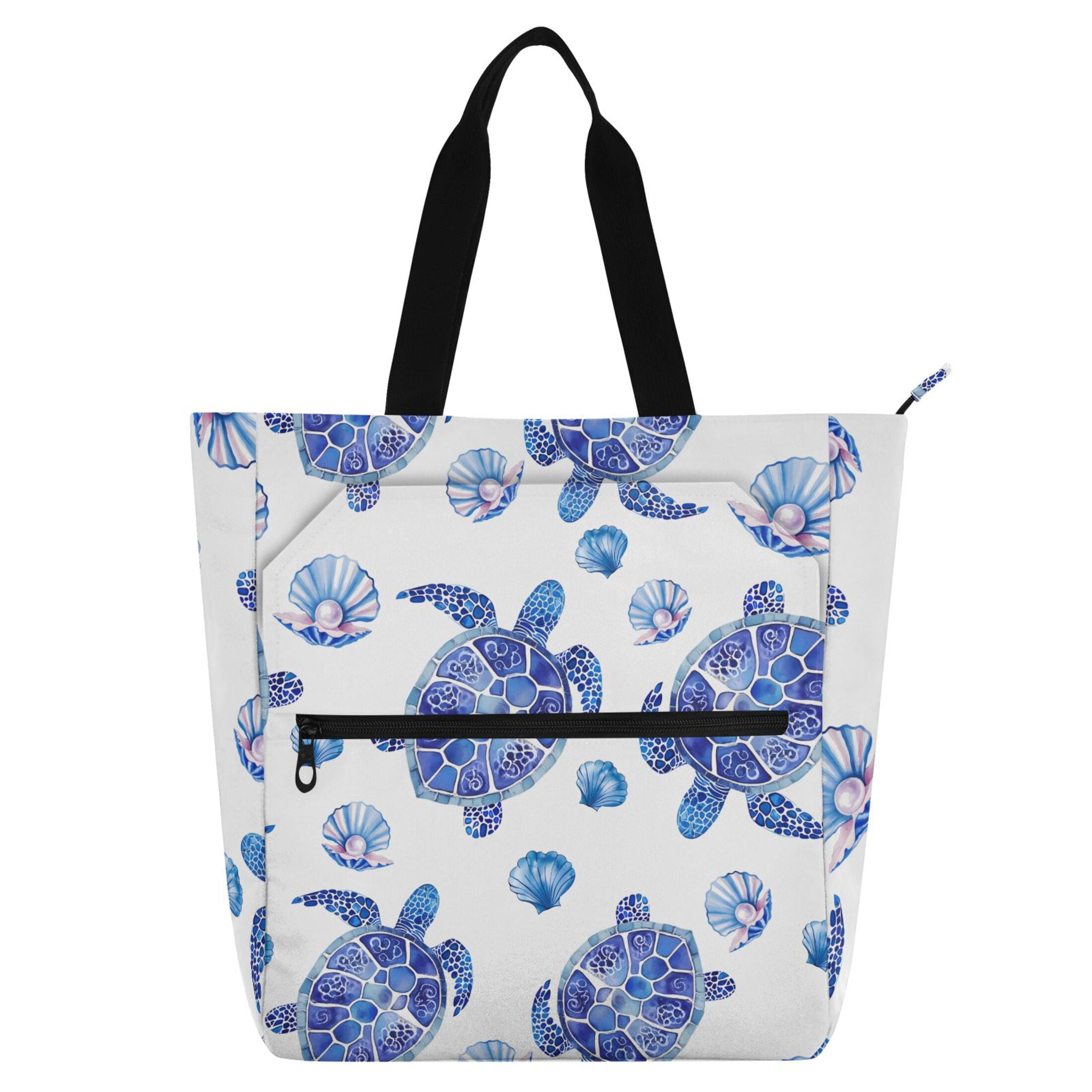ALAZA Turtles Seashells School Book Bag Kids Tote Bags Handbag ...